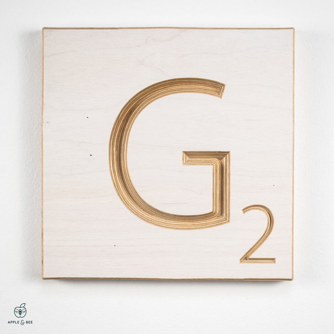Eco Friendly Wooden Scrabble Tile Wall Decor | Apple & Bee – The Four ...