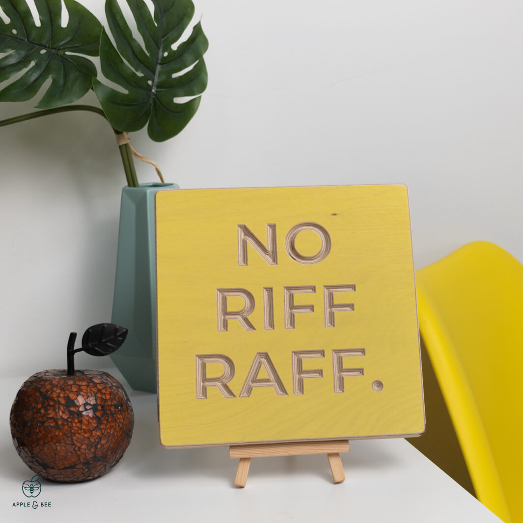 No Riff Raff - Beautiful wooden wall art ideas | The Four Hands Workshop